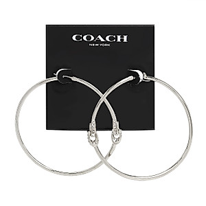 Coach Women's Signature C Hoop Earrings