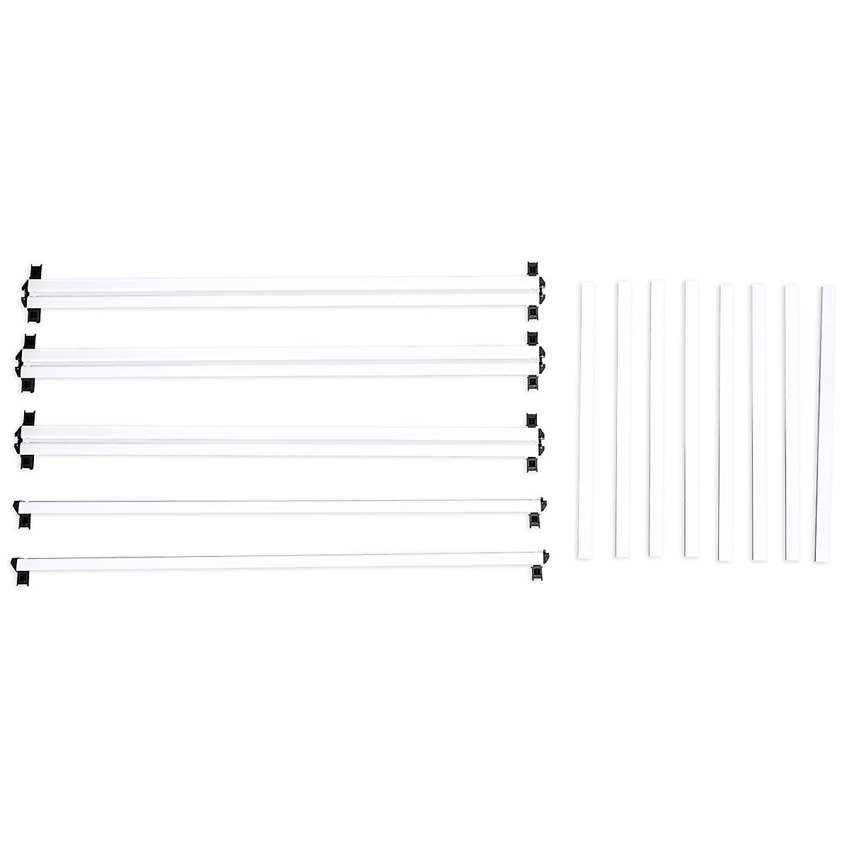 Rockville RFAAW DJ Event Facade Light Weight Metal Frame Booth+Travel Bag+Scrim,White