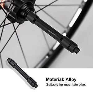 Dilwe VGEBY1 Hub Adapter, Firm Road Bike Wheel Fork Axle for 15mm Thru Axle Hub to 9mm Shaft