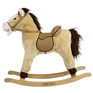 Rockin' Rider Derby Rocking Horse Ride on Beige, Large