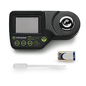 Milwaukee Instruments MA886 Refractometer for Sodium Chloride Measurement, 10 Degree C to 40 Degree C Temperature Range