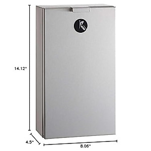 Bobrick B-35139 Surface Mounted Sanitary Waste Bin (2.3L)