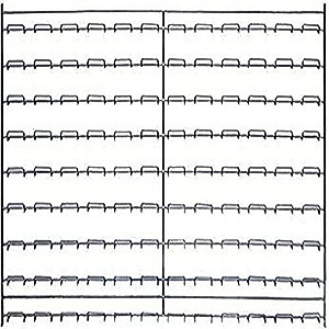 Quantum Storage Systems Quantum WLP-1836C Wire Louvered Panel, 36' Width x 18' Height, Chrome, 175 lbs Load Capacity