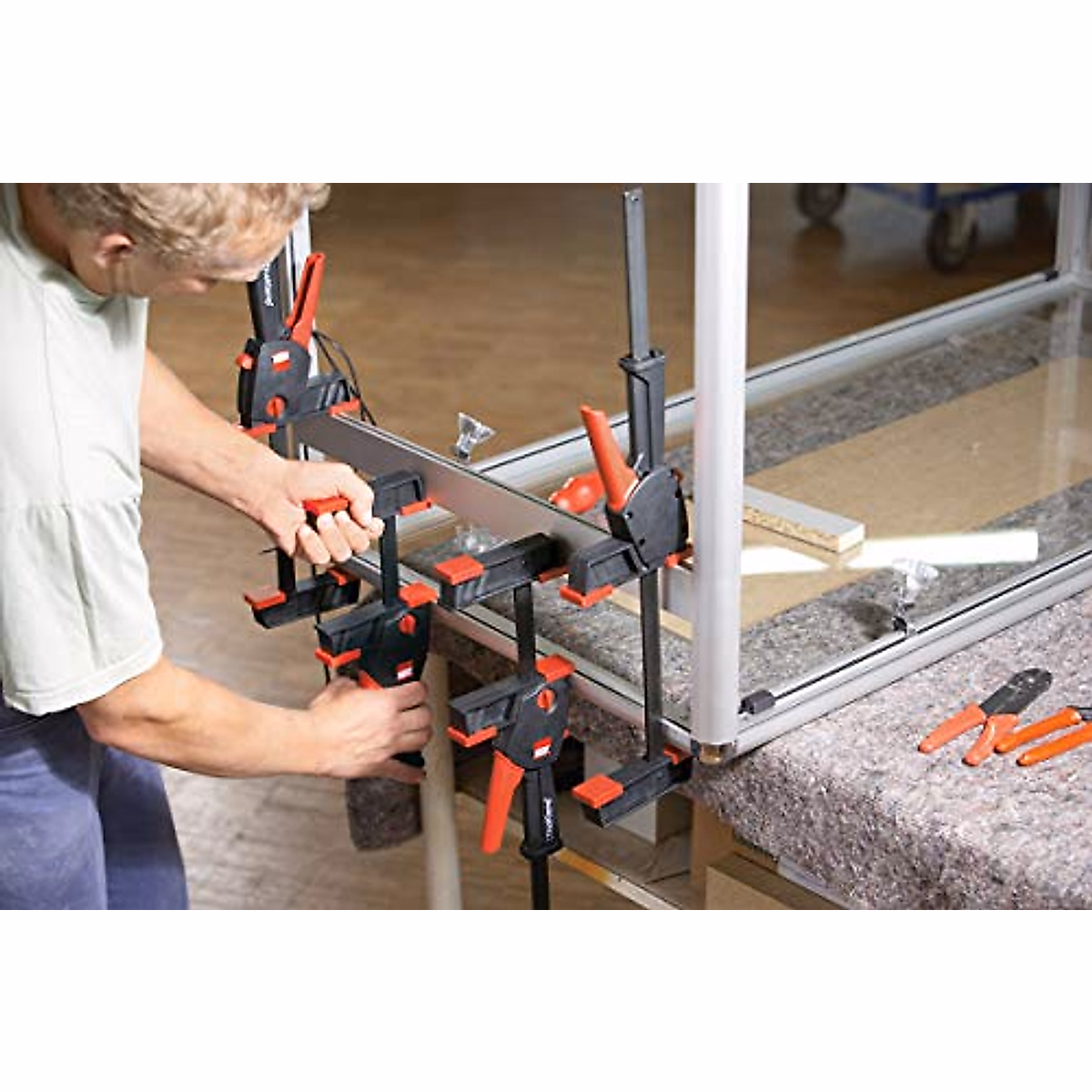 BESSEY DUO65-8, 24 In. DuoKlamp Series, One Hand Clamp/Spreader