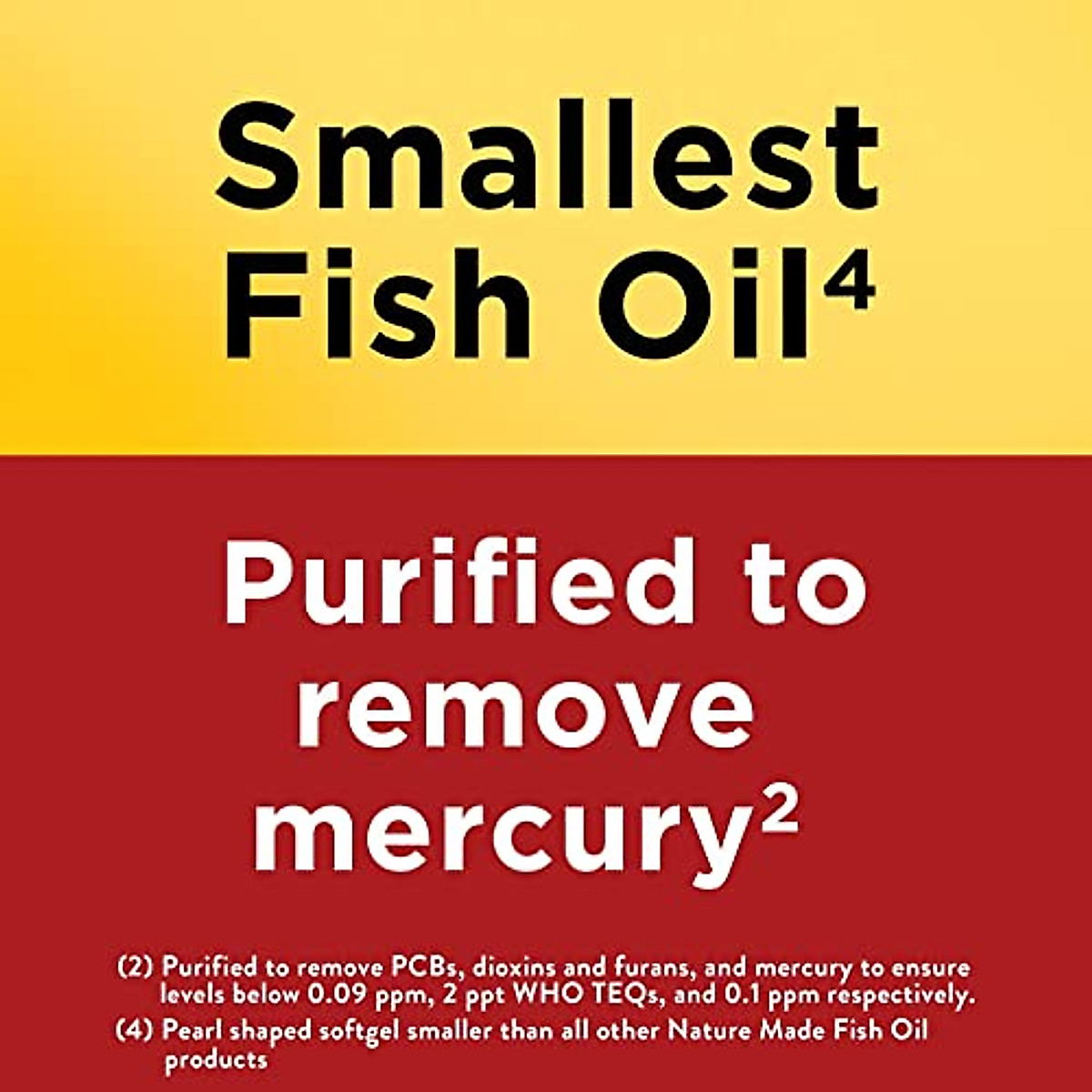 Nature Made Omega 3 Fish Oil Pearls 550 mg per serving, Small Size Fish Oil Supplements as Ethyl Esters, Omega 3 Supplement for Healthy Heart Support, 300 Softgels, 100 Day Supply