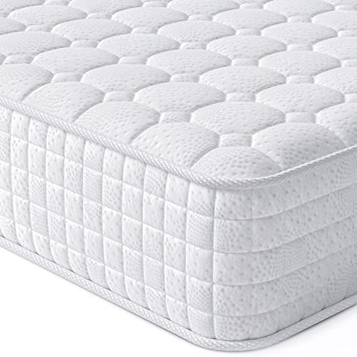 Vesgantti 8.6 Inch Multilayer Hybrid Twin Mattress - Multiple Sizes & Styles Available, Ergonomic Design with Memory Foam and Pocket Spring/Medium Firm Feel