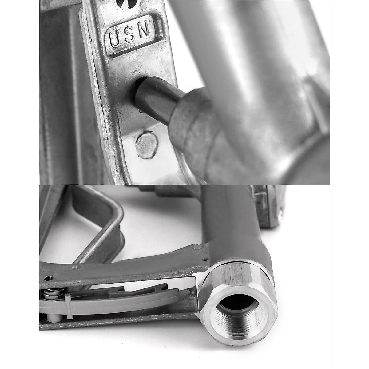 QWORK Fuel Nozzle, 3/4 in. NPT Manual Fuel Nozzle with Swivel | For Manual and Electric Fuel Pumps | Gasoline and Diesel |Max Pressure 50 PSI