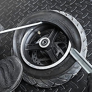 RUHUO 2 Pack of 10x2.50 10" Inner Tube Replacement for 10 Inch Smart Electric Scooter fit 36v 48v 400w 500w 800w Hub Motor TR87 Angled Stem