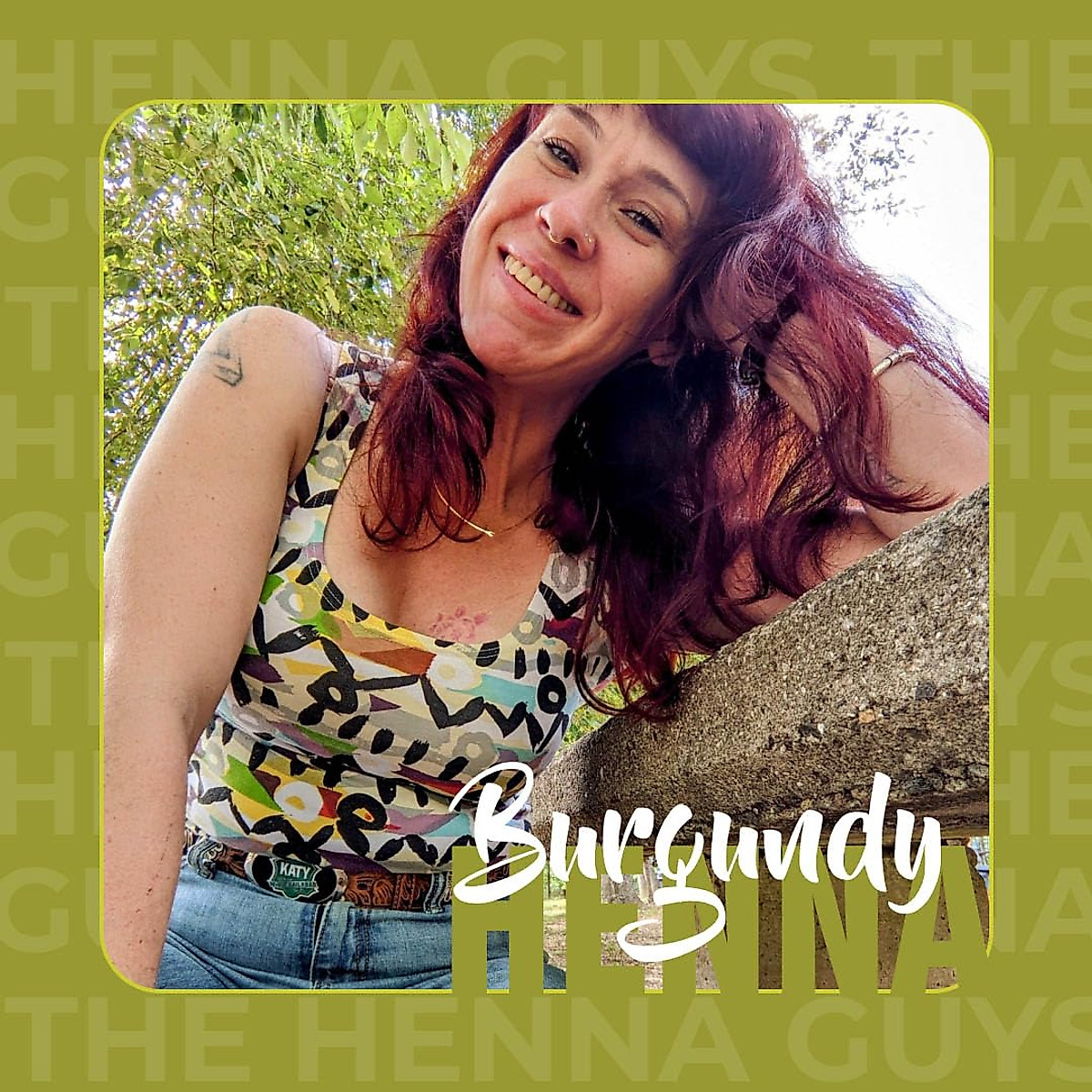 1 Pack Of Burgundy Henna Hair & Beard Color/Dye 100 Grams - Natural Hair Color, Plant-based Hair Dye - The Henna Guys