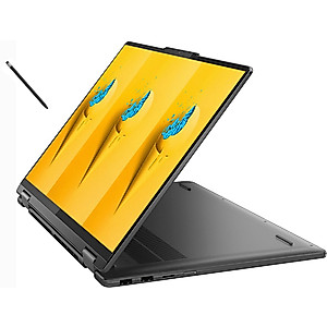 Lenovo Yoga 7i 2-in-1 Laptop, 16" WUXGA (1920 x 1200) Touch Screen, Intel Iris Xe Graphics, Intel Core i5-1335U, 8GB RAM, 512GB PCIe SSD, Backlit, Windows 11 Home, Storm Grey, with 5ave Stylus Pen