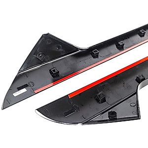 KARPAL 2 PCS A-Pillar Front Left + Right Molding Windshield Outer Trim Replacement BB5Z-7803145-AA BB5Z-7803137-AB Compatible with 2011-2019 Ford Explorer