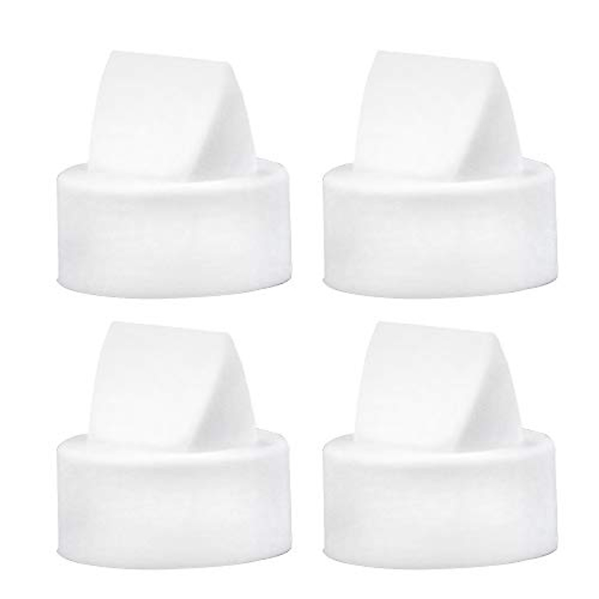Maymom Valve Compatible with Freemie Closed System Cups, Freemie Duckbills or Freemie Valves in Freemie Liberty, 4 pc White, Not for Retired Freemie Open System Cup; Not Freemie Original Accessories