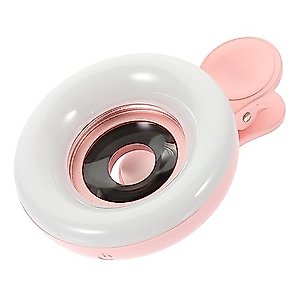 Macro Lens for Phone Macro Lens for Phone Light Phone Clip Phone Light Clip Phone Lens Fill Light Pink Abs Cell Phone Cell Phone Lens Attachments Lamp for Manicure