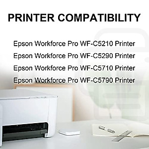 NoahArk 1 Pack T902XL Remanufacture Ink Cartridges Replacement for Epson 902 XL 902XL for Workforce WF-C5210 WF-C5290 WF-C5710 WF-C5790 Printer (1 Magenta)