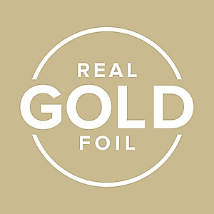 Bliss Collections Wedding Reception Thank You Cards, Pack of 50 REAL GOLD Foil Cards, Great Addition to Your Table Centerpiece, Place Setting, Wedding Decorations, Each Card is 5x5, Made in the USA