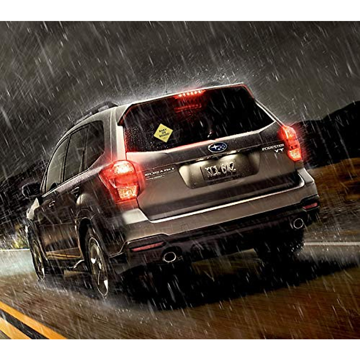 Baby on Board Sticker Sign (3 Packs), See Through When Reversing, Baby Car Sticker, Baby Car Decal, Announcement Board, US Department of Transportation Recommend Color Shape, Kid Safety, 5"x5"