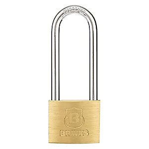 BRINKS - 40mm Solid Brass Keyed Padlock with 2.5” Shackle Clearance, (171-42001)