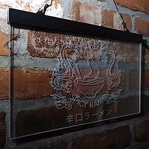 ADVPRO Spicy Dragon Ramen Japan Food Dual Color LED Neon Sign Blue & Red 16 x 12 Inches st6s43-i3961-br