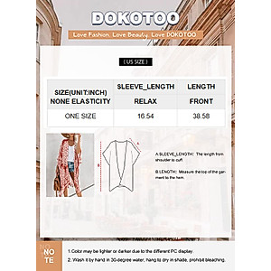 Dokotoo Womens Fashion 2025 Print Open Front Long Kimonos Cover up Pop Pop Tassel Split Cardigan Holiday Beach Swimsuit Coverup Swim Bikini Loose Bathing Suit Cover up Swimwear
