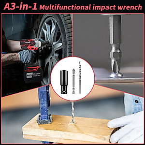 Cordless Impact Wrench, 21V Wrench Electric, 1/2 Impact Gun with 4-Mode Speed, Pistola de Impacto,Screwdrivers and Wrench 3-in-1, 331Ft-lbs(450N.m) Brushless, Power Impact Wrenches for Furniture, Cars