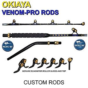 OKIAYA Venom PRO Bent Butt Fishing Rod 80-130 LB. The Monster PAC Bay Guides