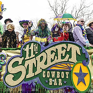 6 Pack 6 Feet Mardi Gras Foil Fringe Garland Metallic Tassle Banner Wall Hanging Tinsel Streamers Backdrop for Parade Floats, Bachelorette, Wedding, Birthday Party Decorations(Gold Green Purple)