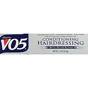 Alberto VO5 Conditioning Hairdressing for Gray/White/Silver Blonde Hair, 1.5-Ounce Tubes (Pack of 6)