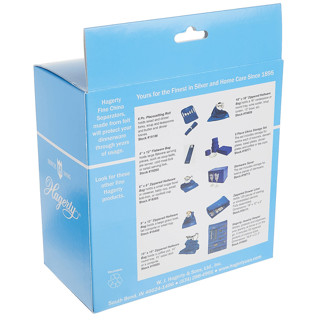 Hagerty Fine China Plate Dividers, Set of 48, Blue