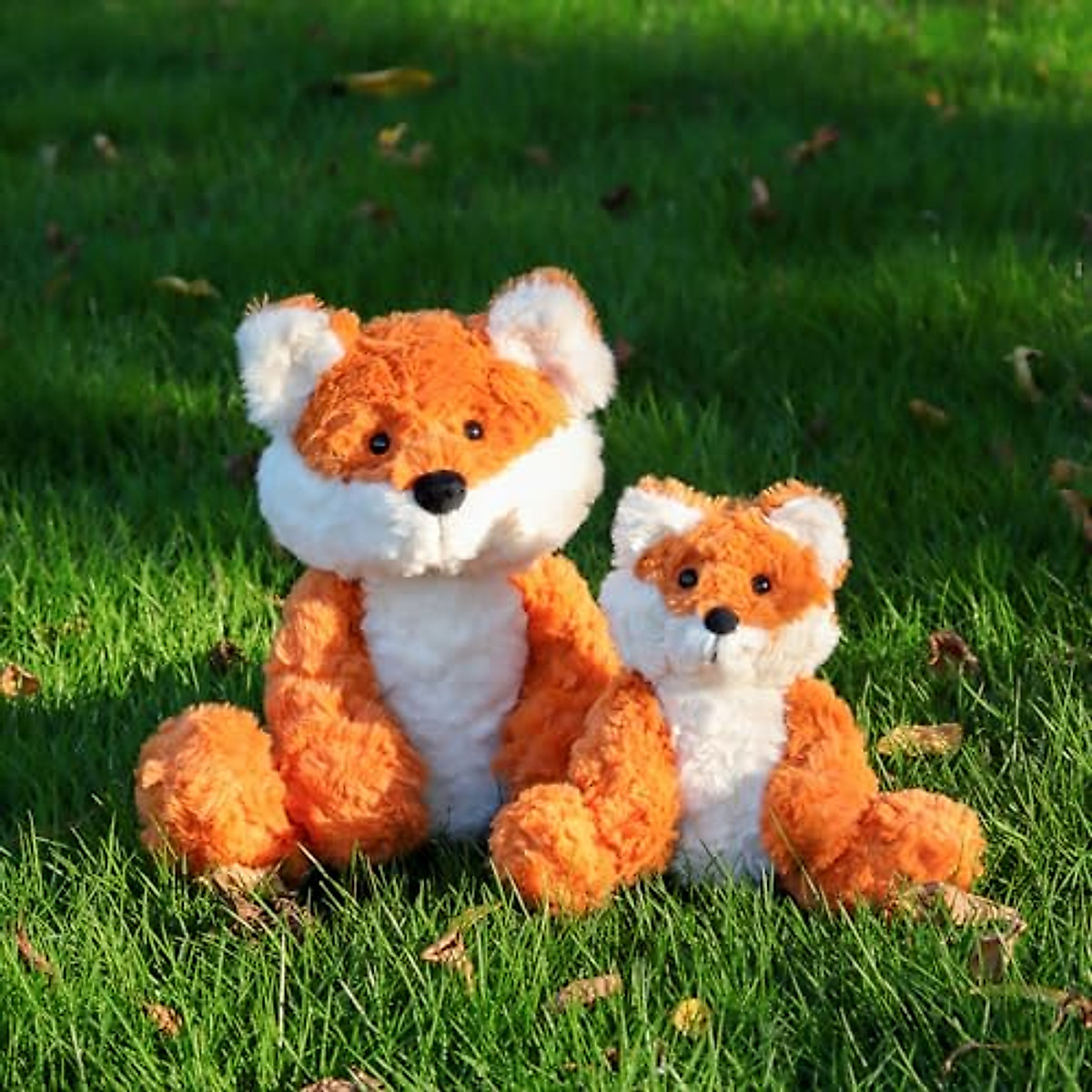 Apricot Lamb Toys Plush Yellow Fox Stuffed Animal Soft Cuddly Perfect for Child (Orange Fox,8 Inches)