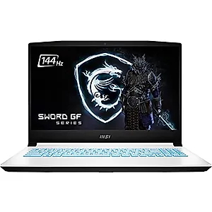 MSI 2023 Sword 15.6" Gaming Laptop 144Hz IPS Level FHD 12th Intel Core i5-12450H 8-Core 24GB DDR4 1TB NVMe SSD NVIDIA GeForce RTX 3050 4GB GDDR6 Backlit Keyboard Windows 10 w/ RATZK 32GB USB