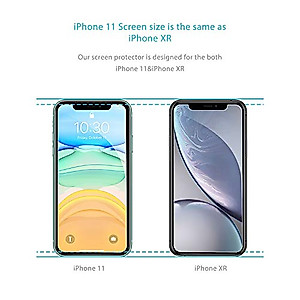 SYNCWIRE 3-Pack Screen Protector for iPhone 11/iPhone XR 6.1", Unbreakable Tempered Glass Saver Shatterproof Film[Easy Installation Frame][99.99% HD Clear][10X Stronger][Bubble Free][Sensitive Touch]