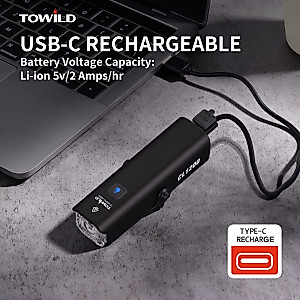 TOWILD CL1200 Bike Lights for Night Riding,Compatible with Garmin/GoPro Mount,1200 Lumen Bright Bike Headlight,4000mAh Rechargeable Battery,Waterproof Bike Front Light for Commuter Cyclists