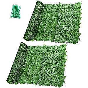 Expandable Faux Privacy Fence Artificial Ivy Privacy Fence Screen | Hedges Fence Lattice Panels Roll Wall Landscaping for Privacy Protection Home Balcony Garden (Size : 1×1m)