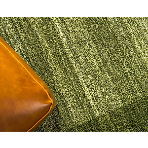 Unique Loom Del Mar Collection Area Rug - Abigail (5' 3" x 8' Rectangle, Light Green/ Ivory)