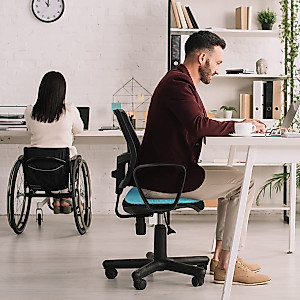 heffiso Gel Seat Cushion, Office Chair Cushion Car Wheelchair Cushions, Pressure Relief Seat Cushion Long Sitting with Anti-Skid Cover, Breathable Office Chair Cushion