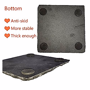 Reptile Basking Platform, Tortoise Feeding Dish, Rock Reptile Food Bowl with Feeding Tweezers Landscape Habitat Decor for Turtle Lizard Bearded Dragon Crested Gecko Snake (4 PCS)