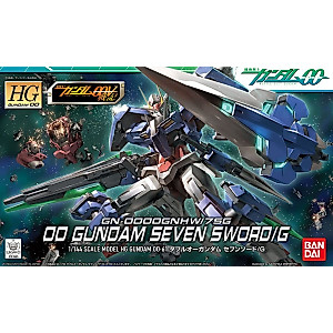 Bandai Hobby #61 00 Gundam Seven Sword/G HG, Bandai Gundam 00 Action Figure