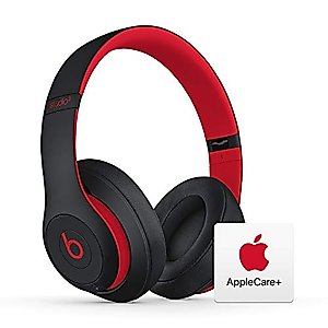 Beats Studio3 Wireless Noise Cancelling Over-Ear Headphones - Defiant Black-Red with AppleCare+ (2 Years)