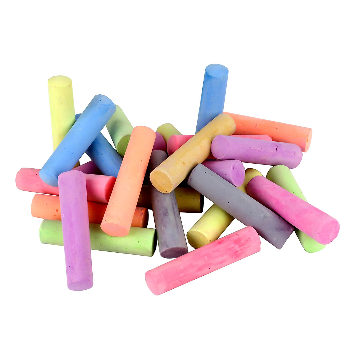 Kid Made Modern Non Toxic Sidewalk Chalk Bucket (24 Count) - Washable Colored Chalk Bulk Set for Kids and Toddlers Outdoor Games