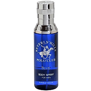 Blue for Men Body Mist by Beverly Hills Polo Club BHPC 6 oz