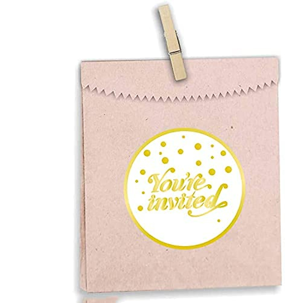 Gold Round You are Invited Stickers,Wedding Stickers for Envelopes,Save The Date Label,2 Inch Invitation Card Envelope Seals,Please Join Us Stickers for Envelopes160 Pcs Per Pack.