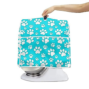 Baxinh Dog Paw Print Mixer Cover Kitchen Appliance Cover Fits for Coffee Maker, Blender and Stand Mixer, Dustproof Blender Cover for 5 Quart and All 8 Quart Stand Mixer, Kitchen Small Appliance