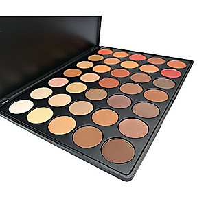 35 Colors Pro Pigmented Matte Shimmer Nature Eye Shadow Make up Palettes Nude Beauty Cosmetics Pallet by Everfavor (Warm Natural)