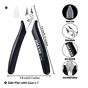 IQIANS 17 PCS Gundam Model Tool Kit Hobby Building Tools Craft Set Gunpla Basic Model Tool Kit in Canvas Bag for Plastic Model Kits, Car Airplane Models, Miniatures, Model Building Repairing & Fixing