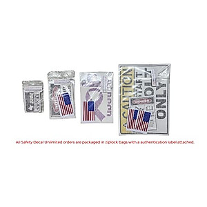 Safety Decal Unlimited Danger Private Property Do Not Enter Animal Gun Protection Injury Death Warning Black Red White Rectangle Label Sticker Decal Made in America (3.5" x 5")