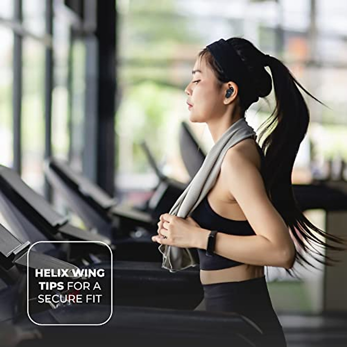 Altec Lansing Noise Cancelling Bluetooth Wireless Earbuds, Mini in Ear Headphones with Microphone, TWS NanoBuds Sweatproof and Water Resistant, 7 Hour Playtime for Sports and Workouts (Charcoal Grey)