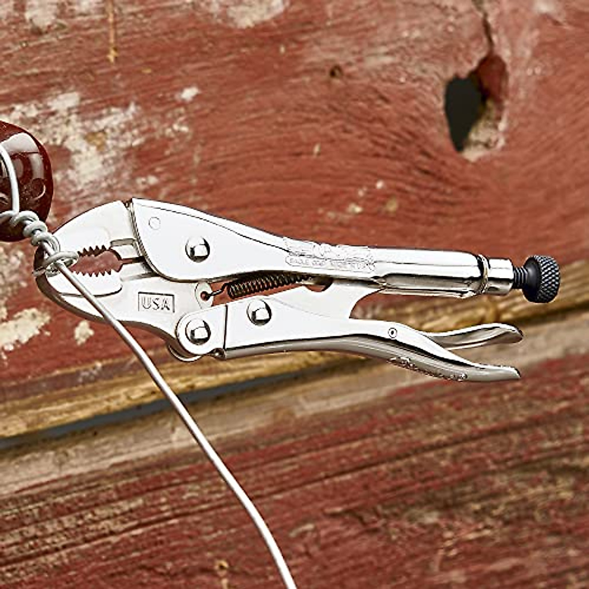 Malco Eagle Grip LP7WC 7 in. Curved Jaw Locking Pliers with Wire Cutter