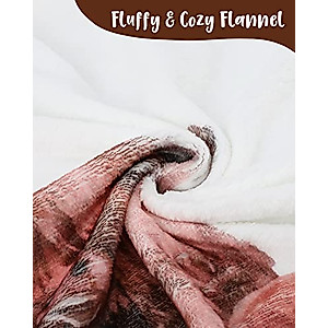 Eunikroko Highland Cow Baby Monthly Milestone Blanket Scotland Photo Prop Blanket with Greenery New to The Herd Cattle Gift Ideas for Newborn Boy Girl Nursery Décor Baby Shower 40" X 50"