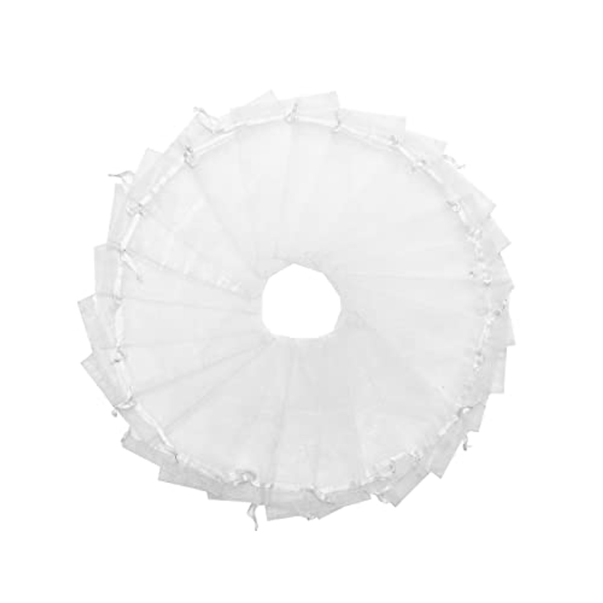 Tendwarm 50 PCS Sheer Organza Bags 3x4 Inches Wedding Favor Bags with Drawstring Mesh Candy Bags Jewelry Pouches