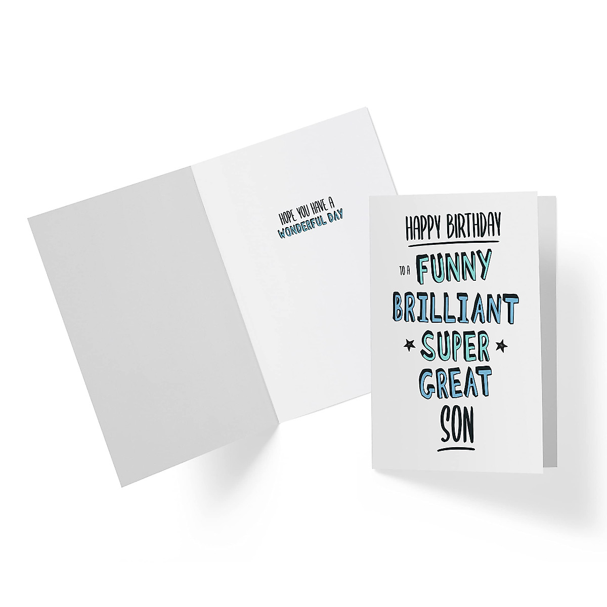 Karto Sweet and Funny Birthday Card For Son, Large 5.5 x 8.5 Greeting Card, Birthday Card For Son Adult, Birthday Card For Son In Law Compliment Son